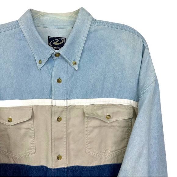 Roper | Shirts | Vintage Roper Colorblock Long Sleeve Cowboy Western ...